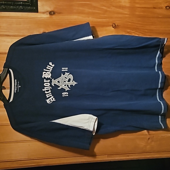 anchor blue | Shirts | Anchor Blue Cotton Heavy Tee Xxl | Poshmark